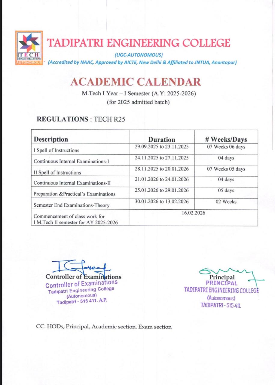 TECH | Tadipatri Engineering College (TECH)